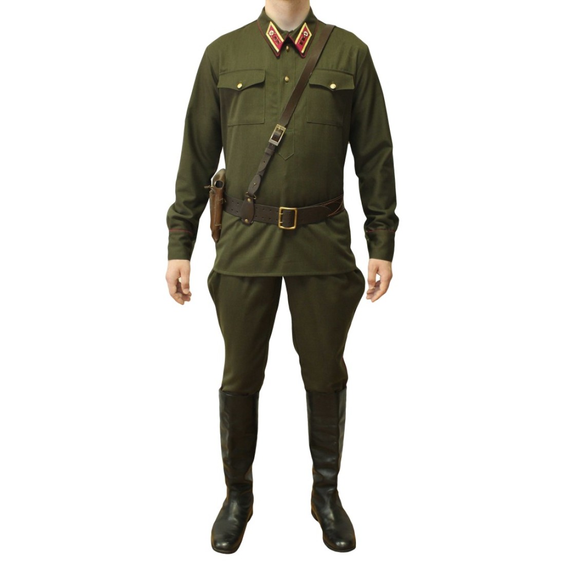 Soviet Army Infantry Lieutenant khaki uniform - Soviet Power