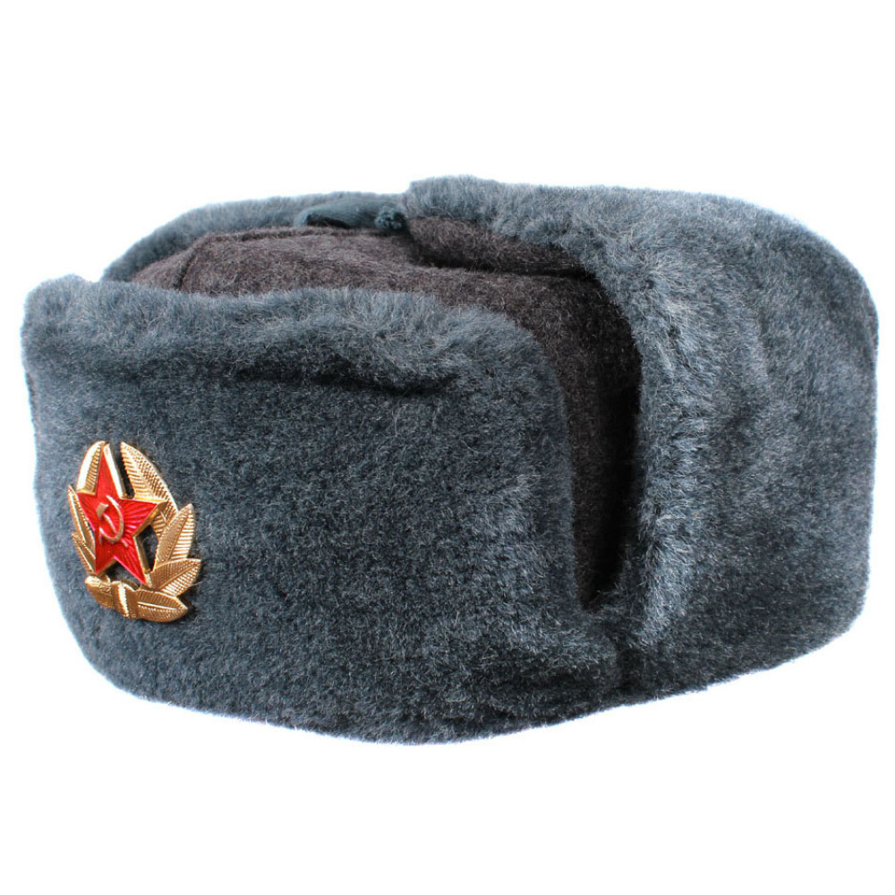 Soviet Army Sergeants USHANKA winter hat - USHANKA