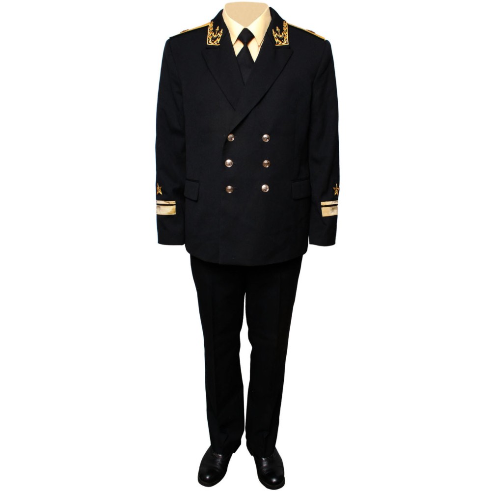 Soviet Navy Fleet ADMIRAL Embroidery black uniform kit - Soviet Power