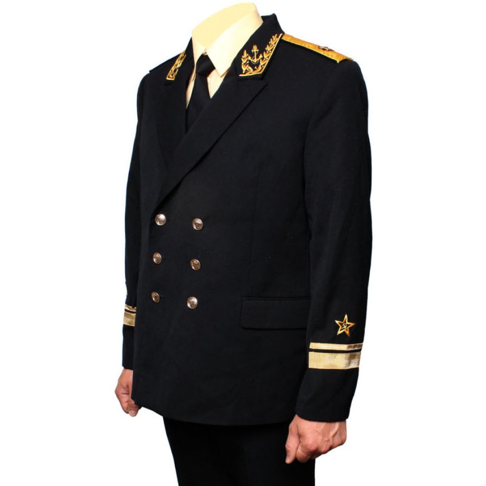 Soviet Navy Fleet ADMIRAL Embroidery black uniform kit - Soviet Power