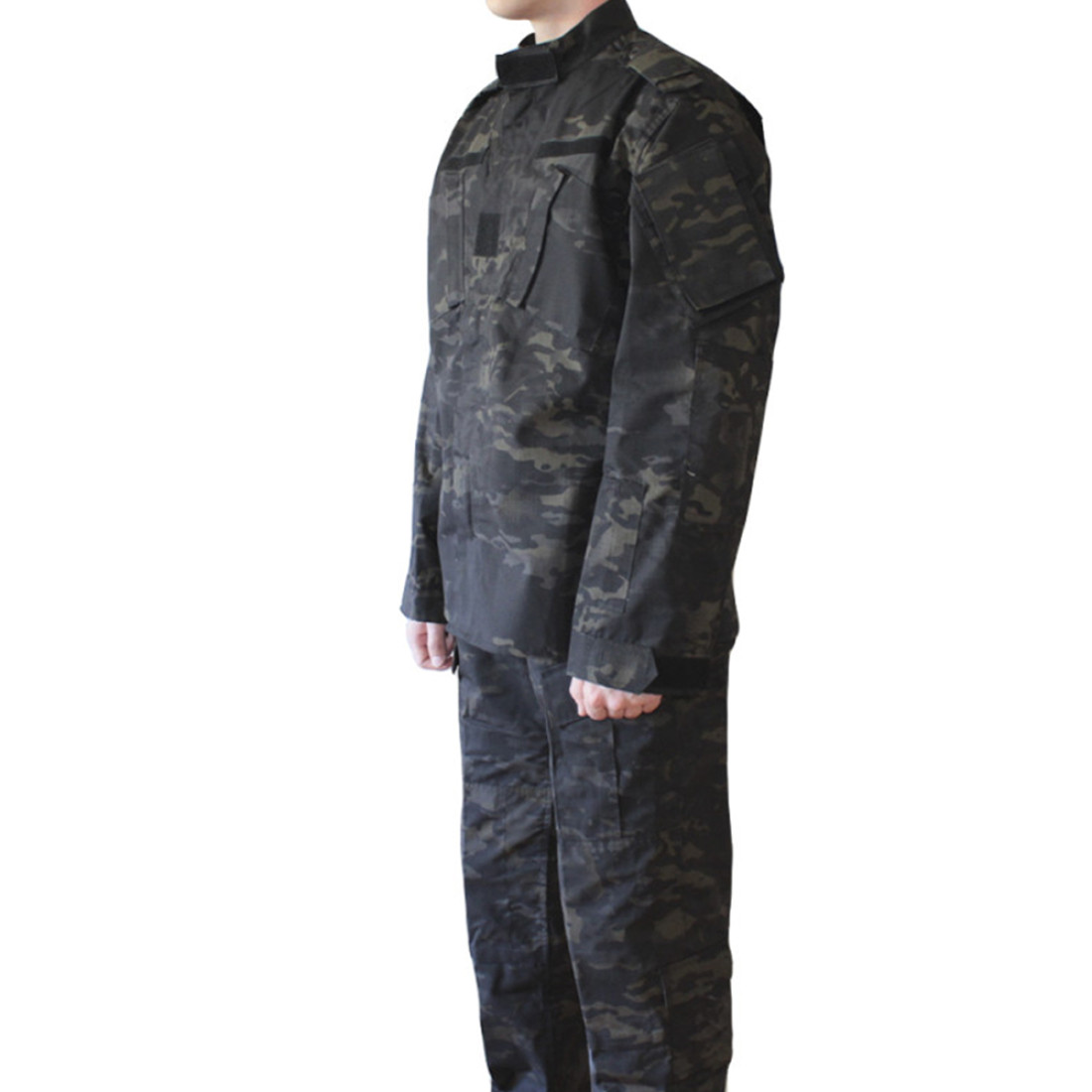 Tuta multicam ACU Uniforme tattica Urban tipo Airsoft Sport Costume Rip ...