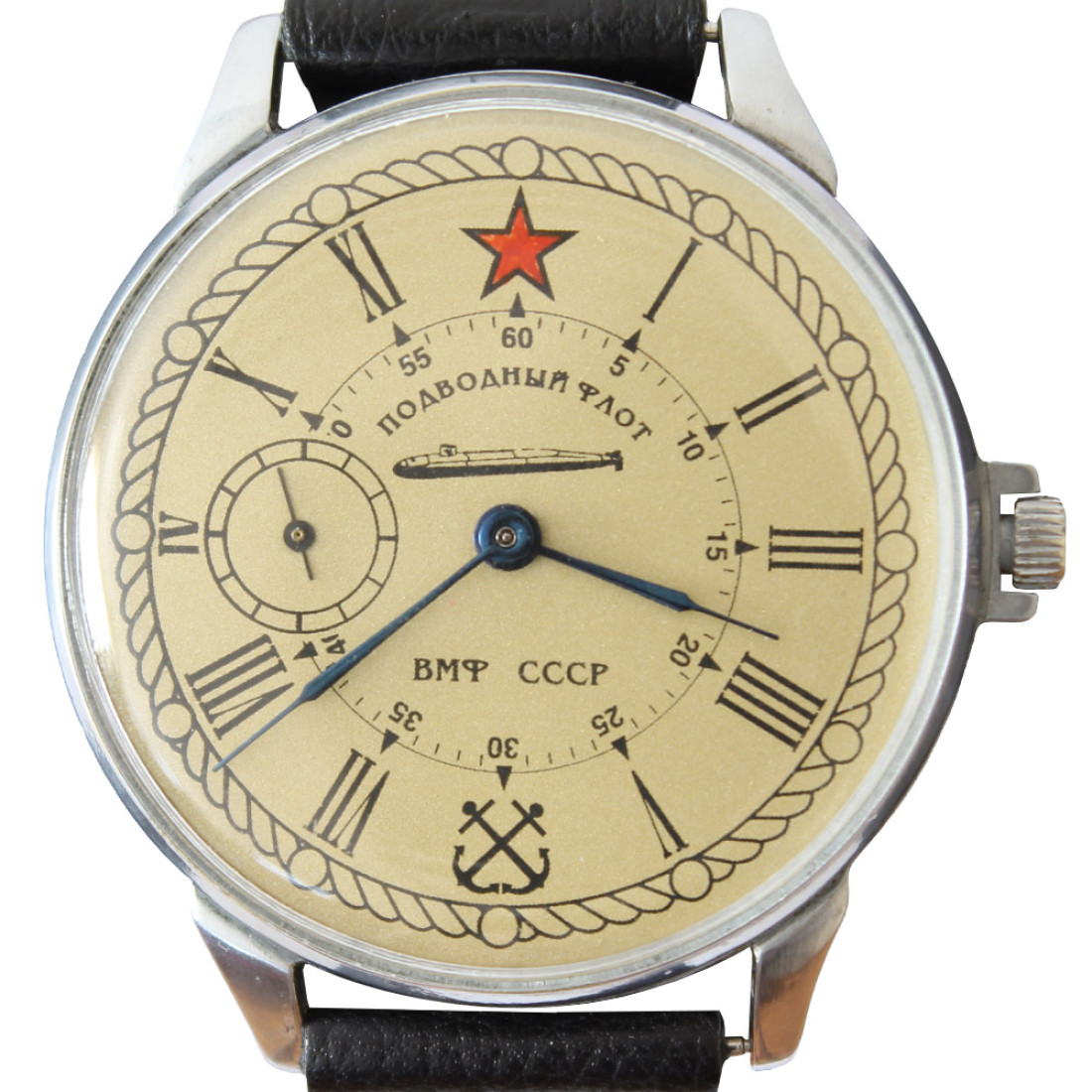 Soviet / Russian Navy Fleet VMF wristwatch MOLNIYA - LIGHTNING