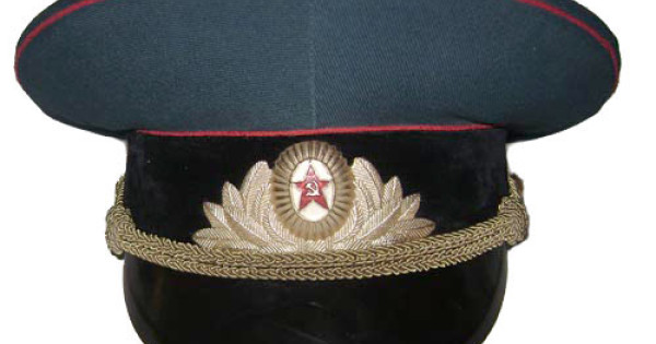 Chapeau à visière soviétique pour troupes de chars et officiers d ...