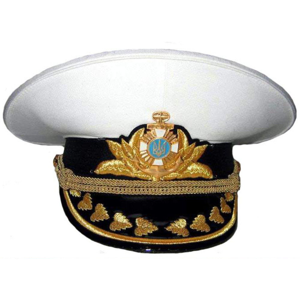 Ukraine Navy Admirals white parade hat - ADMIRAL B26