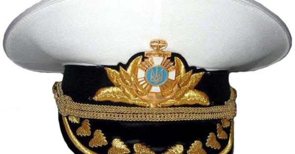 Ukraine Navy Admirals white parade hat - ADMIRAL B26