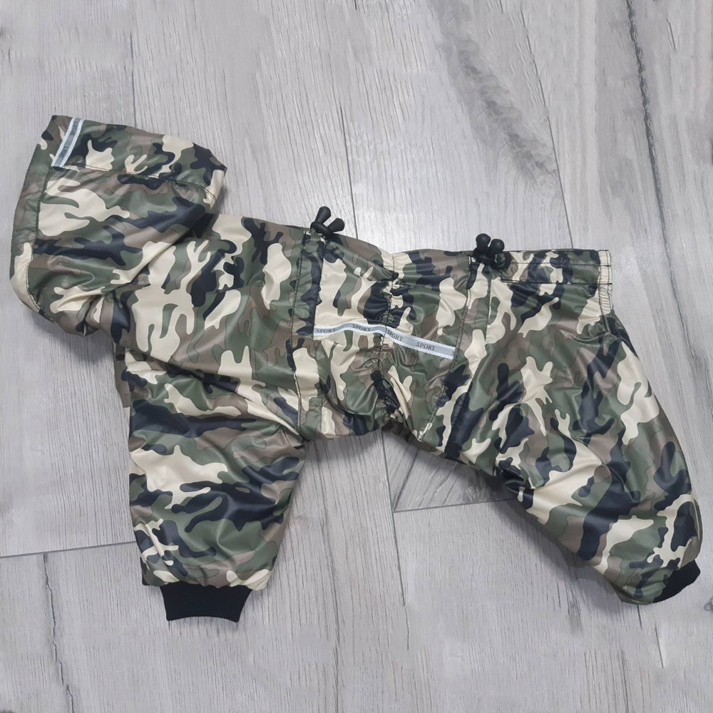 Winter fleece dog suit Tactical pet clothing Military camouflage dog ...