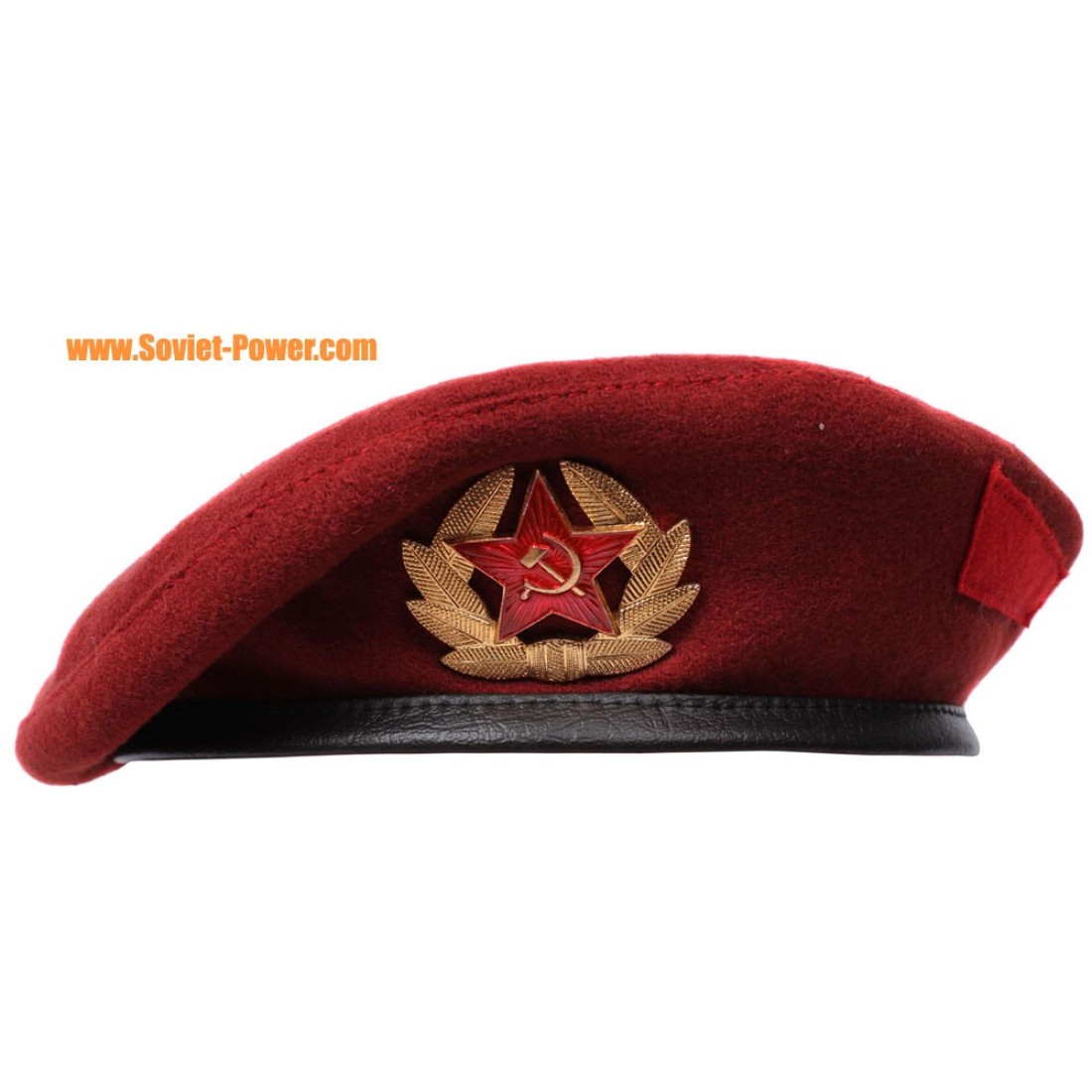 Maroon Beret military hat - Soviet Power