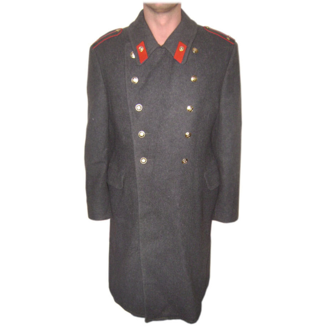 USSR winter woolen Policeman gray Soviet Overcoat - Soviet Power