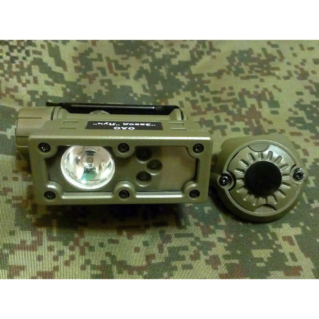 Torch from RATNIK tactical flashlight for helmets FES 6E2 - Soviet Power