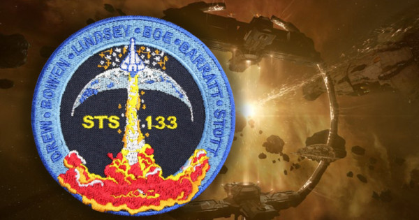 Patch à coudre brodé Mission NASA de la navette spatiale ISS STS-133