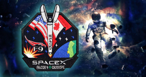 SpaceX Space Mission Falcon 9 Cassiope sleeve sew-on Flight patch