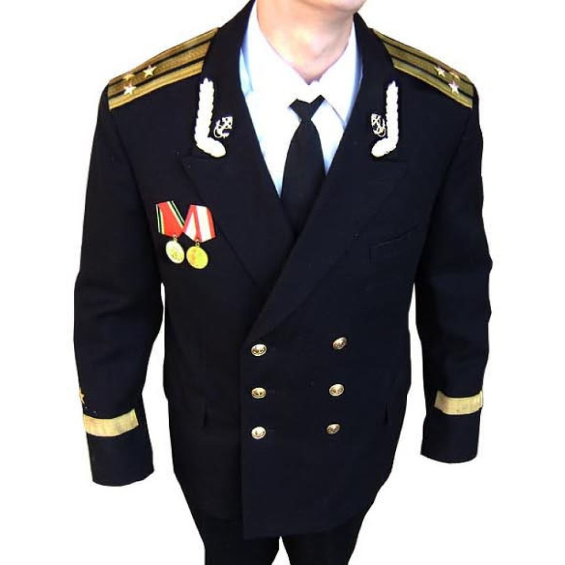 Soviet / Red army Navy Fleet Captain black jacket - Soviet Power