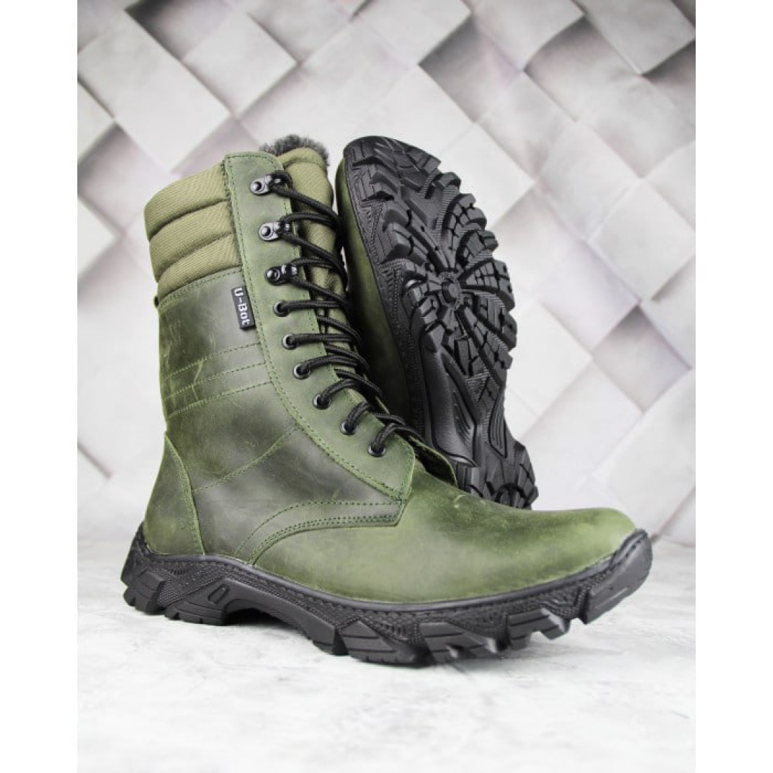 Ukrainian olive winter boots modern army boots - Sprint-b1-winter-green