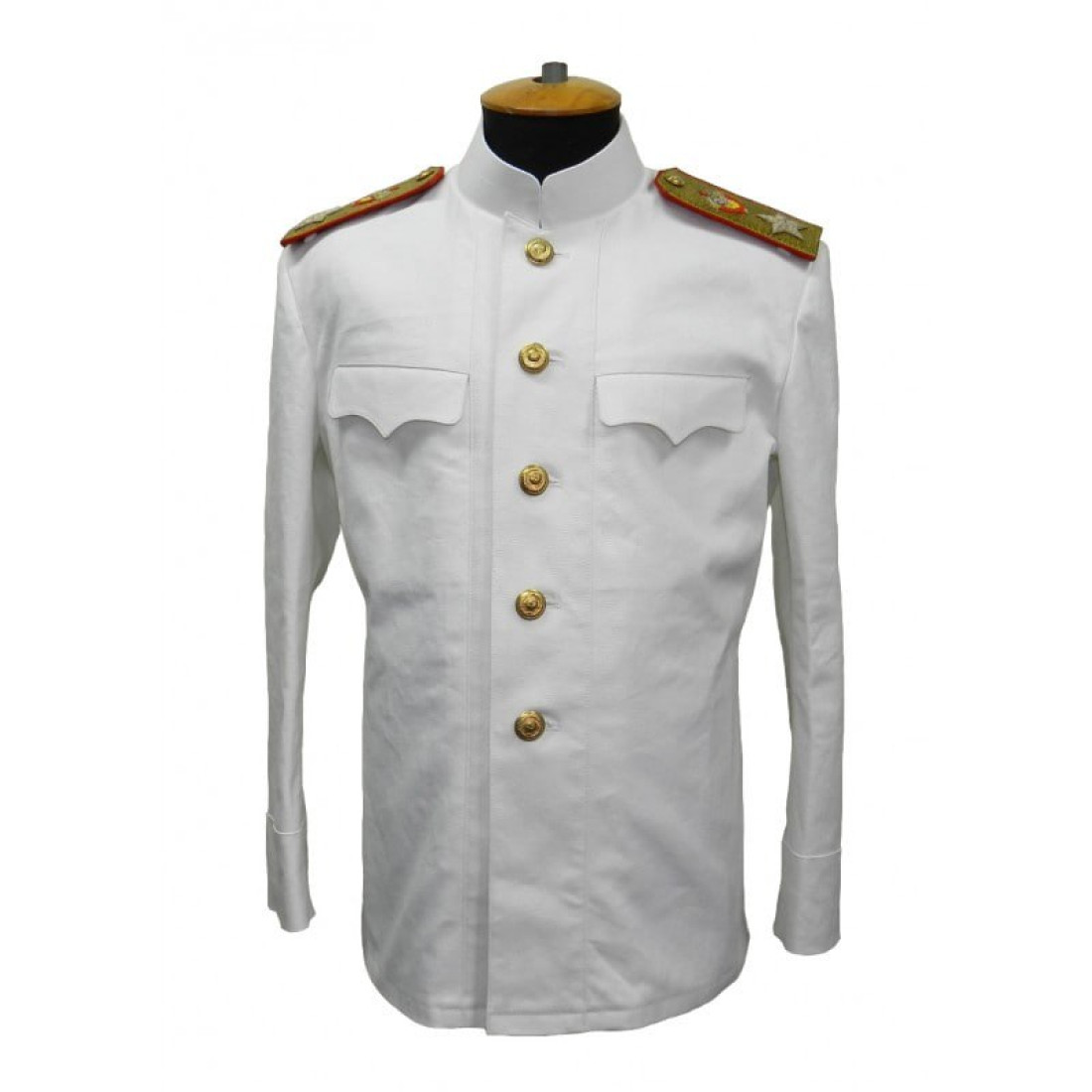 Parade Stalin Jacket with Shoulderboards Soviet White Jacket Uniform ...