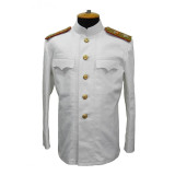 Parade Stalin Jacket with Shoulderboards Soviet White Jacket Uniform ...