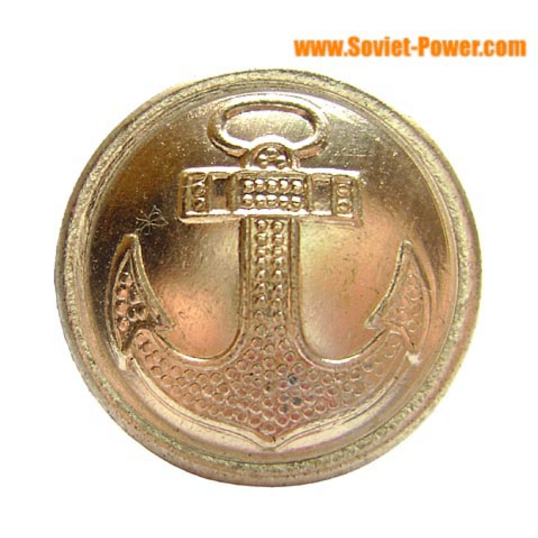 10 Big Anchor BUTTONS for NAVY Uniform of Soviet Officer - Soviet Power