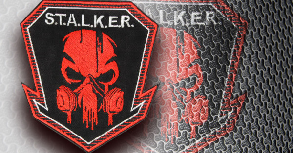 S.T.A.L.K.E.R. Radiation skull with respirator mask game sew-on patch