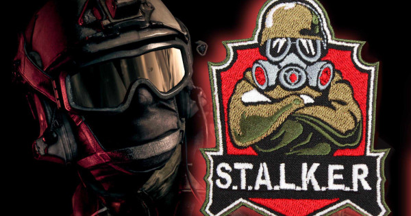 S.T.A.L.K.E.R. Parche Cosplay de manga cosida con bordado de soldado