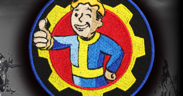 Écusson thermocollant / velcro brodé de l'emblème de Fallout 4 Goty
