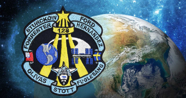 Space Shuttle Columbia STS-128 Embroidery Sew-on Space Nasa Patch
