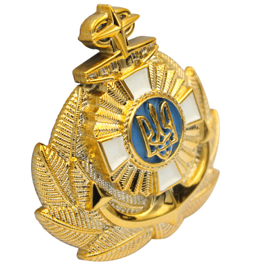 Military Ukrainian Navy hat insignia