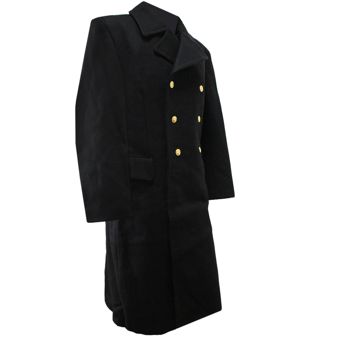 Warm Winter military coat Navy Fleet Soviet army Naval genuine woolen ...