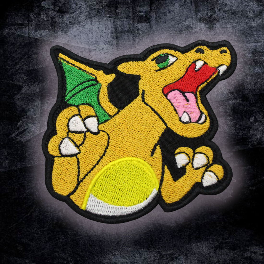 Anime Pokemon Dracaufeu Feu Rouge Logo Brodé Thermocollant / Patch ...