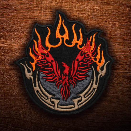 Phoenix Flame Legendary creature Embroidered Iron-on / Velcro Sleeve Patch