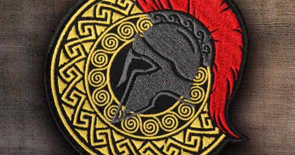 Spartan warrior 300 Spartans Embroidered Iron-on / Velcro Patch