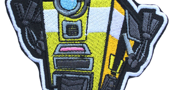 Borderlands Écusson à coudre Claptrap brodé Écusson thermocollant ...