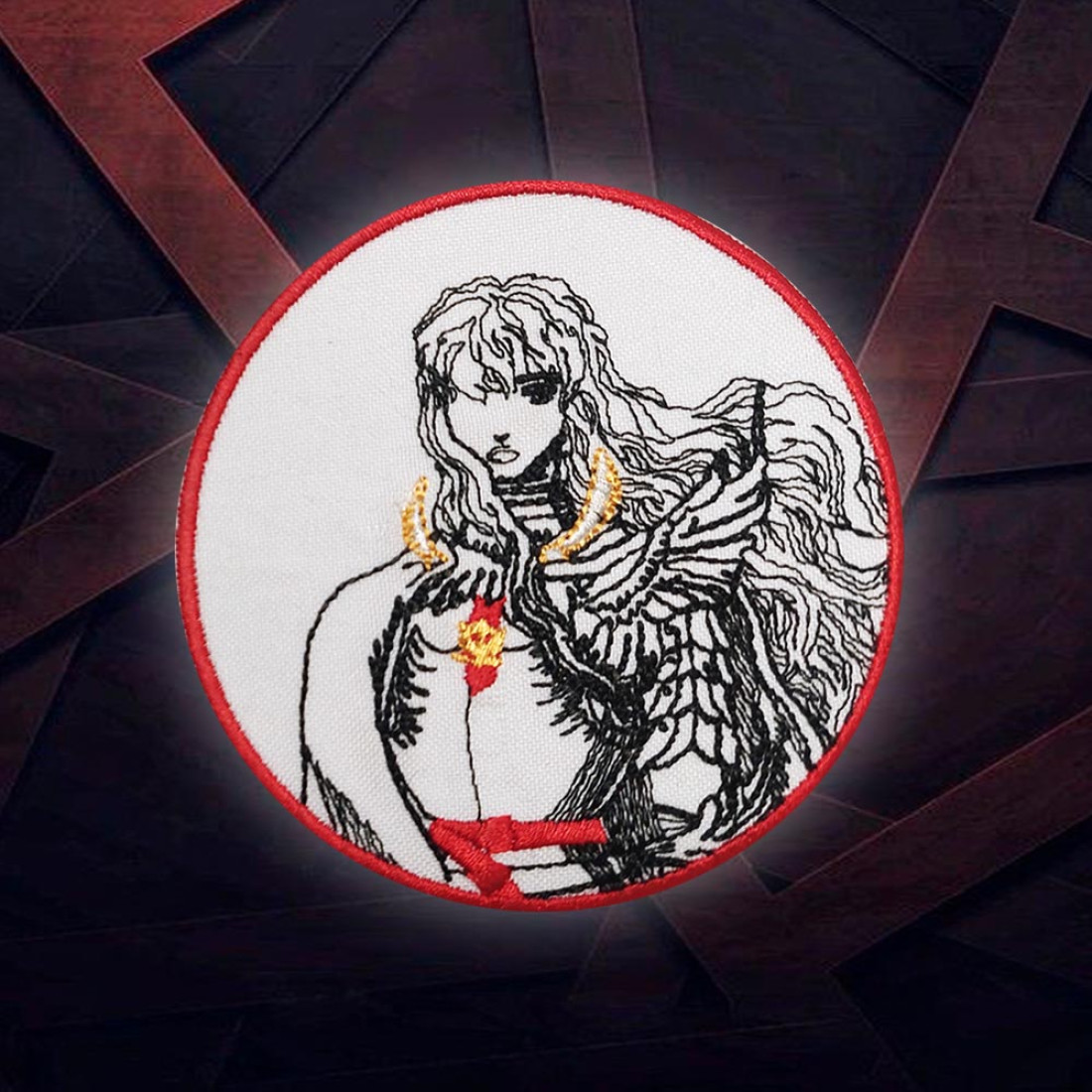 Patch à coudre Griffith Broderie thermocollante Anime Berserk Patch ...