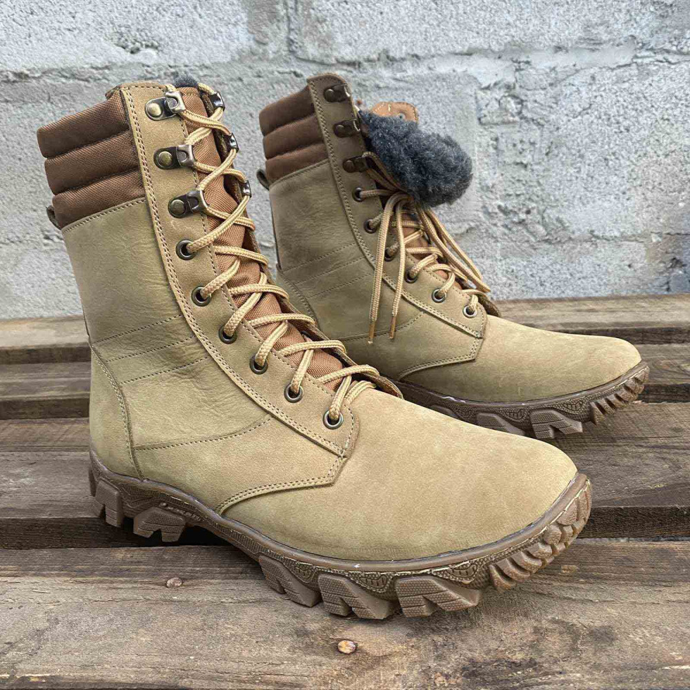 Sprint beige-1 winter high boots Ukrainian army tactical boots Urban ...
