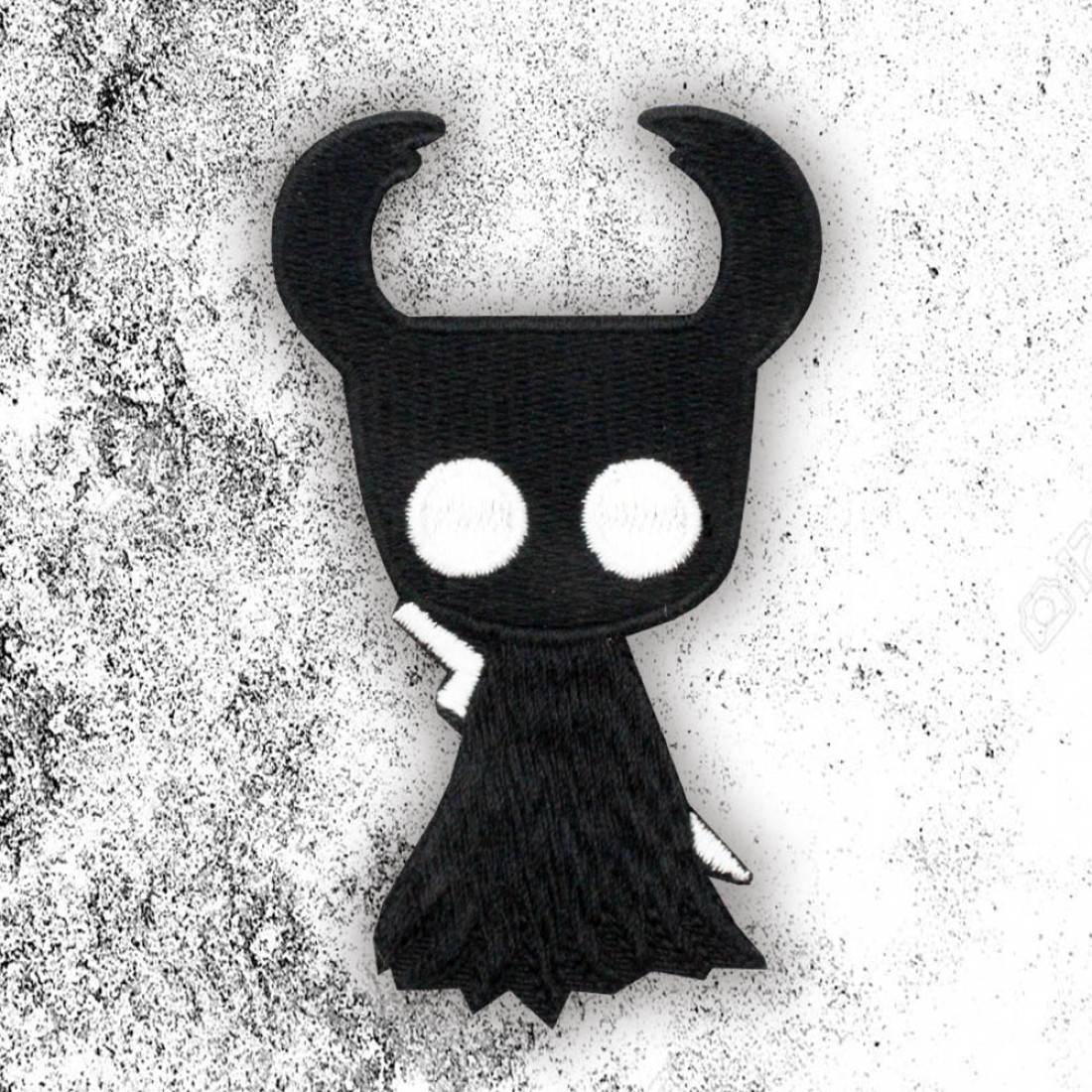 Black Hollow Knight Iron-on parche Gaming Coser bordado Manga parche ...