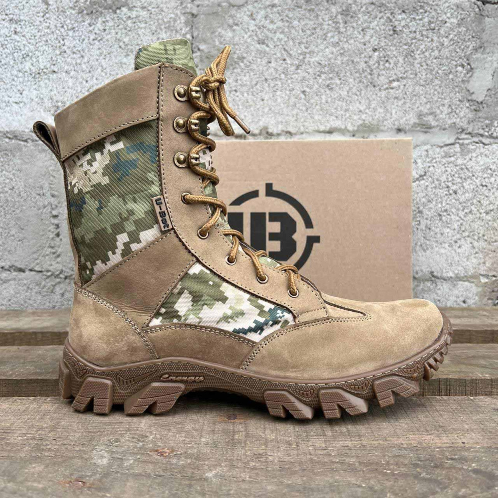 Ukrainian army Typhoon pixel boots Military leather high boots Urban ...