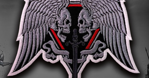 Angel of death embroidered patch Airsoft Sleeve embroidery Hook and ...