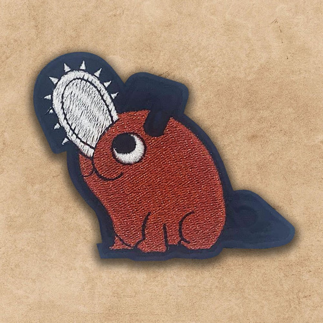 Chainsaw man Sew-on patch Pochita embroidery Devil Hunter gift Hook and loop patch Chaisawman Denji