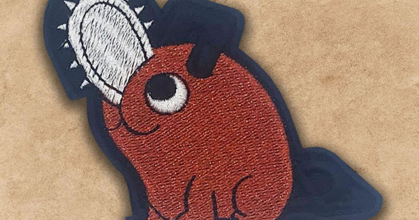 Hombre motosierra Parche cosido Pochita bordado Devil Hunter regalo Gancho y bucle parche Chaisawman