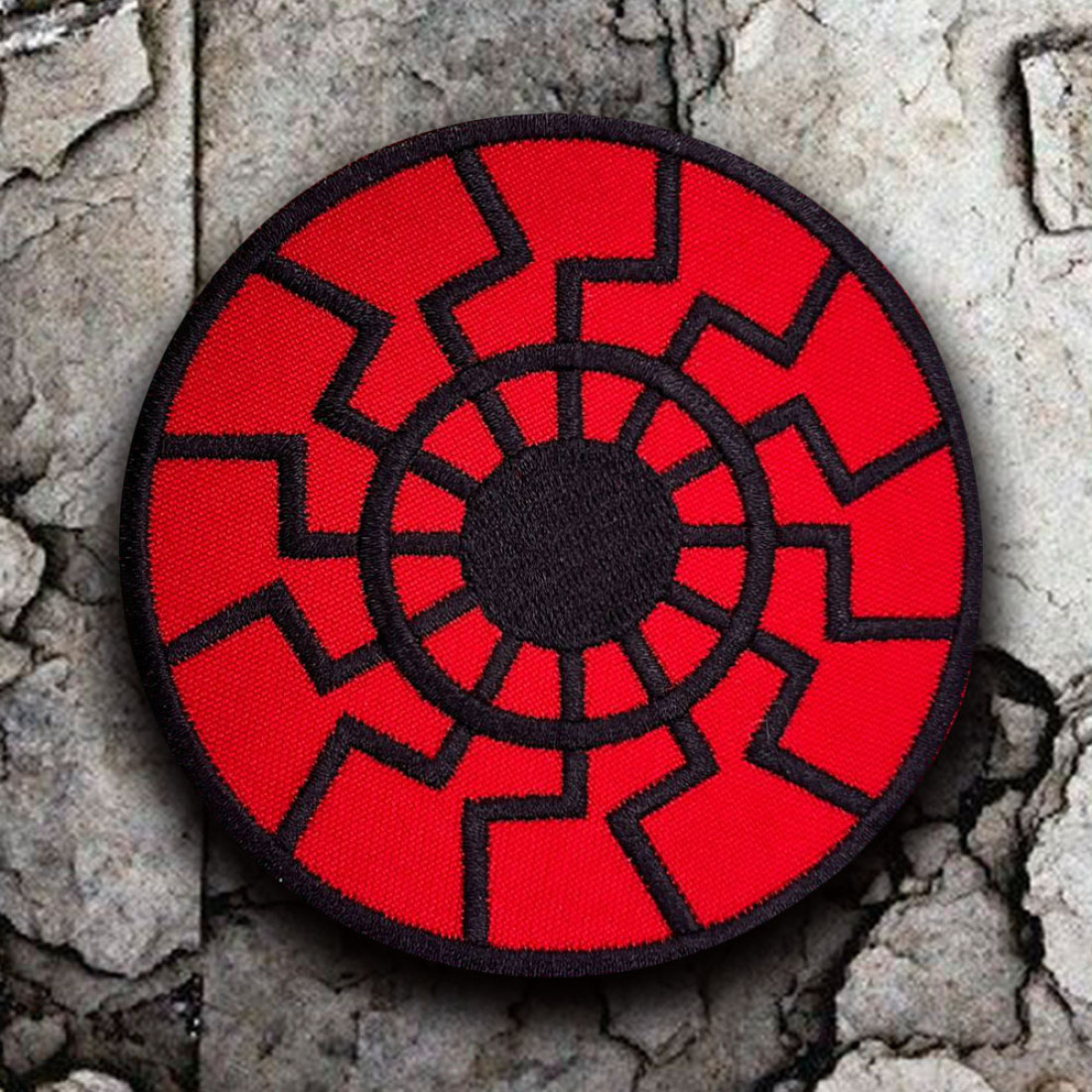 The Black Sun Sew-on patch Ukrainian Iron-on embroidery Slavic ...