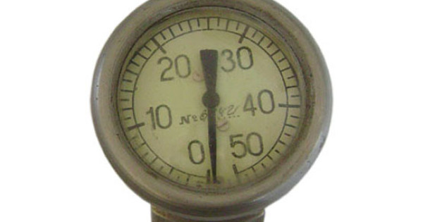 Soviet naval divers vintage depth gauge meter