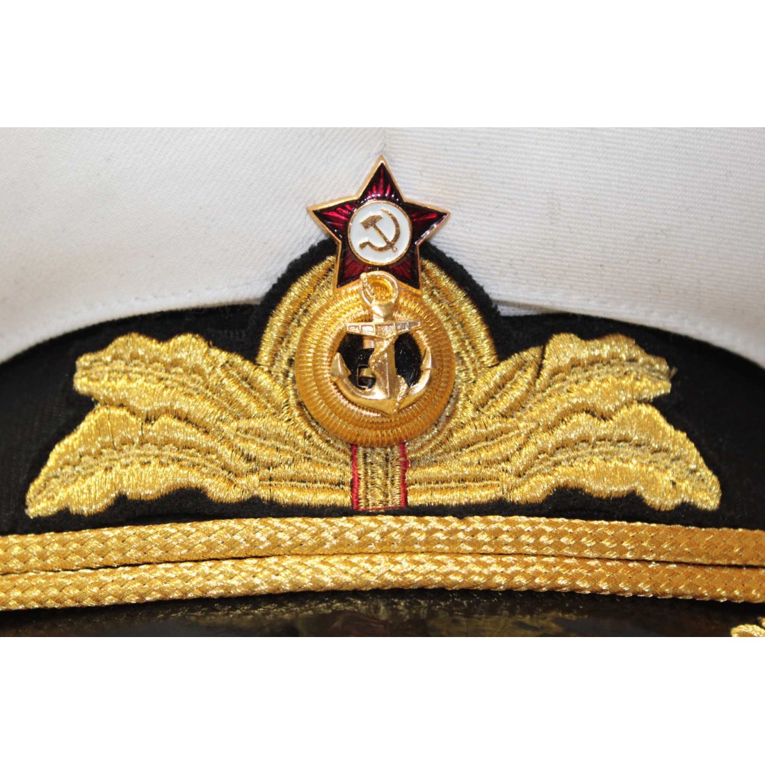 Soviet / Russian ADMIRAL cream parade visor hat