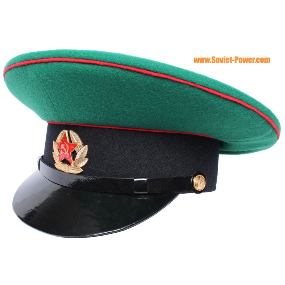 Vintage Soviet Border guards hat USSR Sergeant visor cap