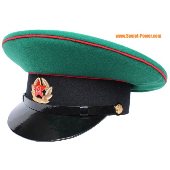 Vintage Soviet Border guards hat USSR Sergeant visor cap