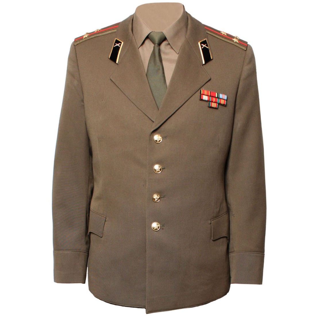 USSR military everyday khaki uniform Officers jacket tunic - Soviet Power