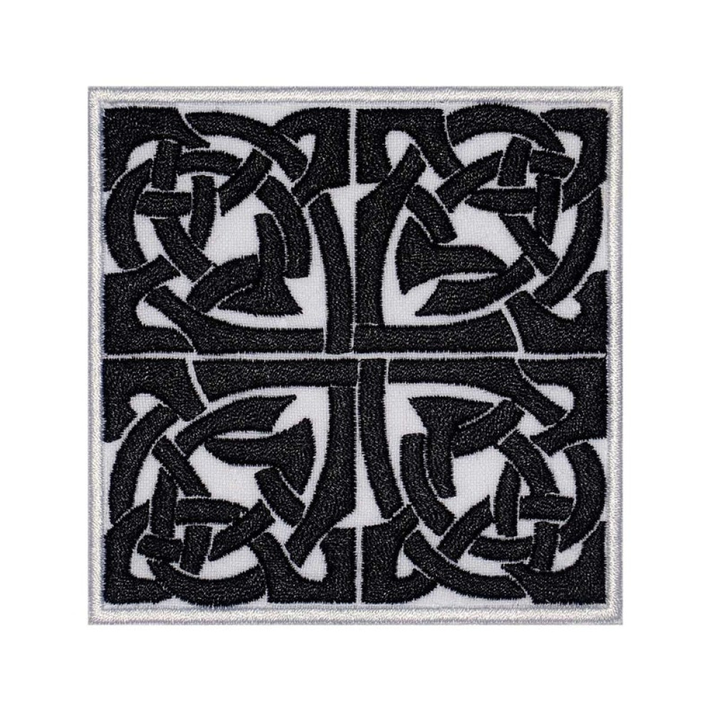 Knot Celtic Ornament Machine Embroidered Patch