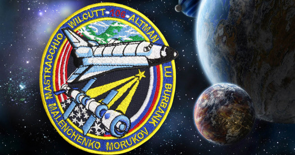 STS-106 ISS Space Mission ricamata Patch per navicella spaziale