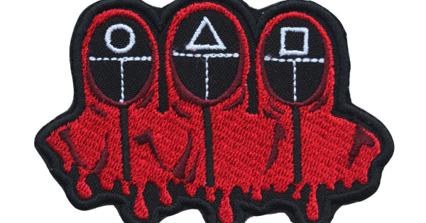 Squid Game Guards Embroidered Sew-on/Iron-on/Velcro Patch
