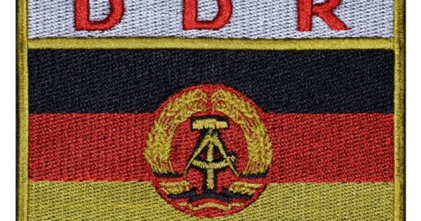 DDR FLAG SPACE Vuelos Parche Bordado Manga Uniforme