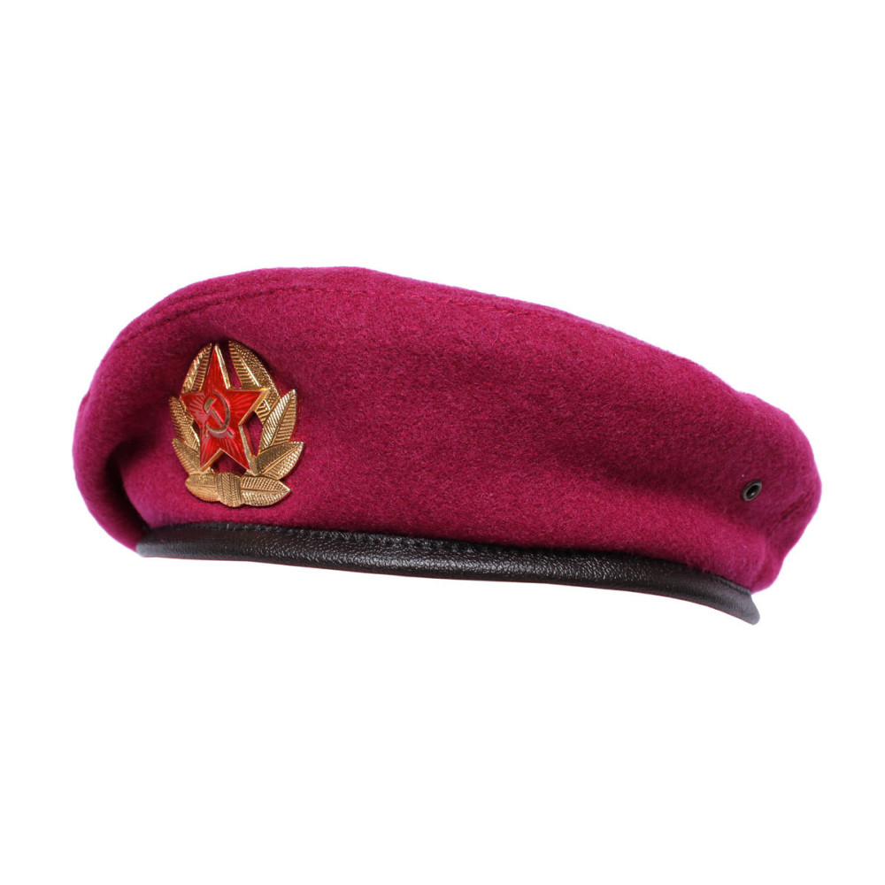 Pink beret Soviet military Airborne VDV raspberry hat - Soviet Power