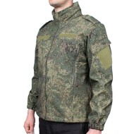 BLUE DIGITAL Russian demi season camo Softshell jacket