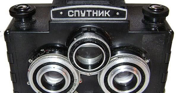 Soviet SPUTNIK special camera with STEREO KIT "LOMO"